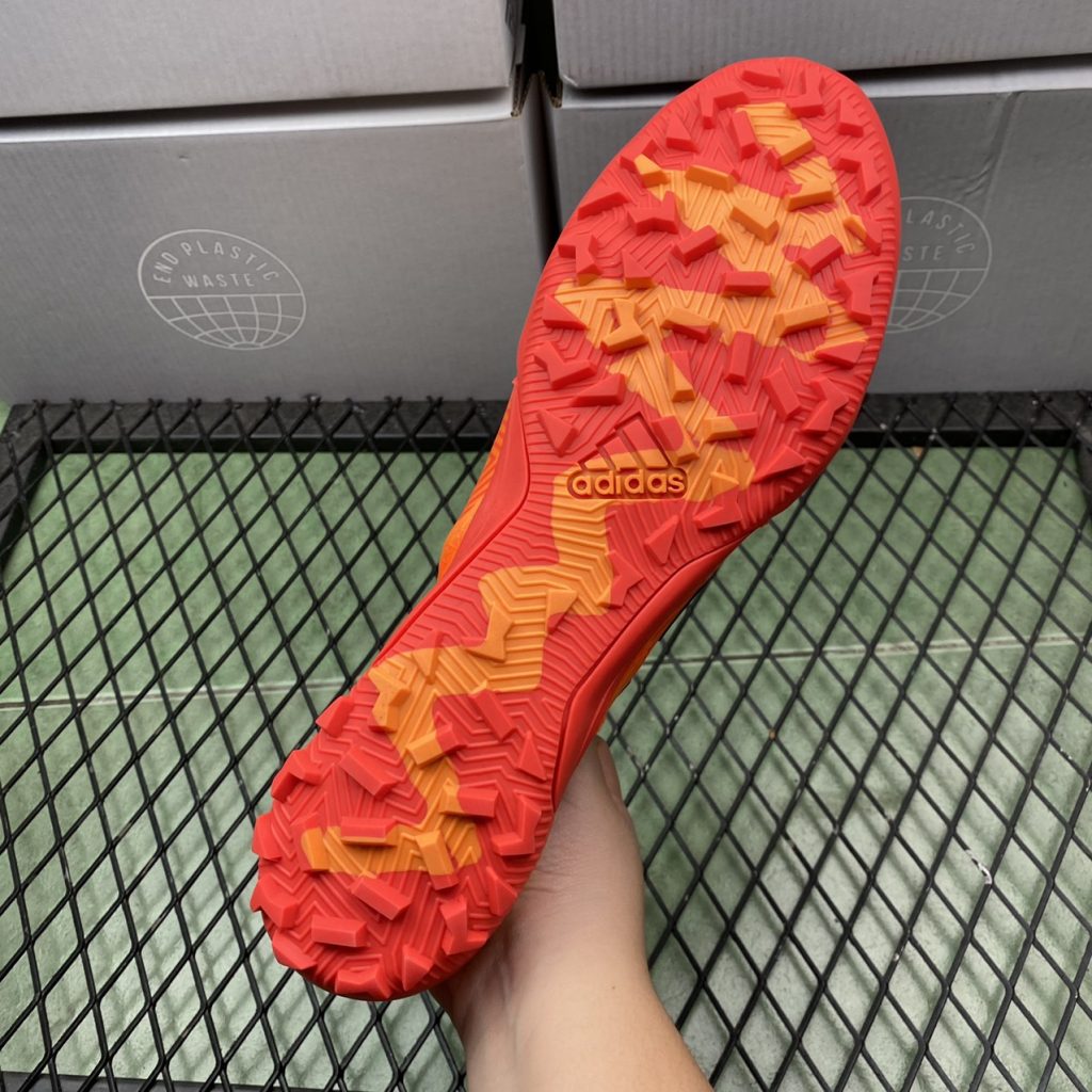 Giày đá banh F1 messi cổ chun màu Cam TF - SuperGiay.com