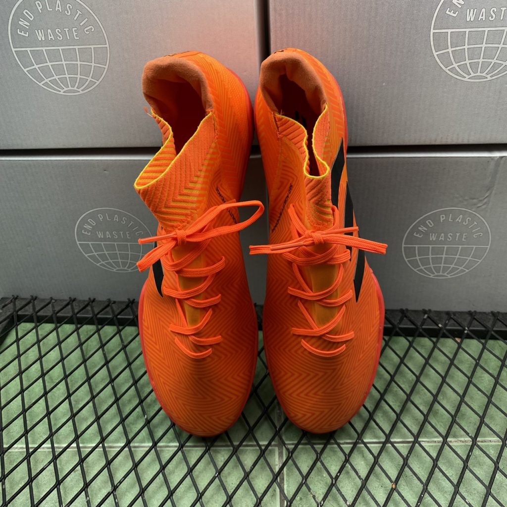 Giày đá banh F1 messi cổ chun màu Cam TF - SuperGiay.com